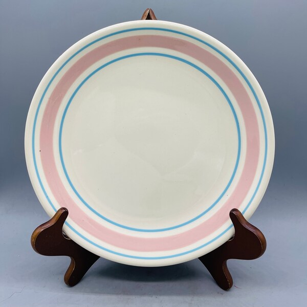 Vintage Mccoy Blue and Pink Stripe - Etsy