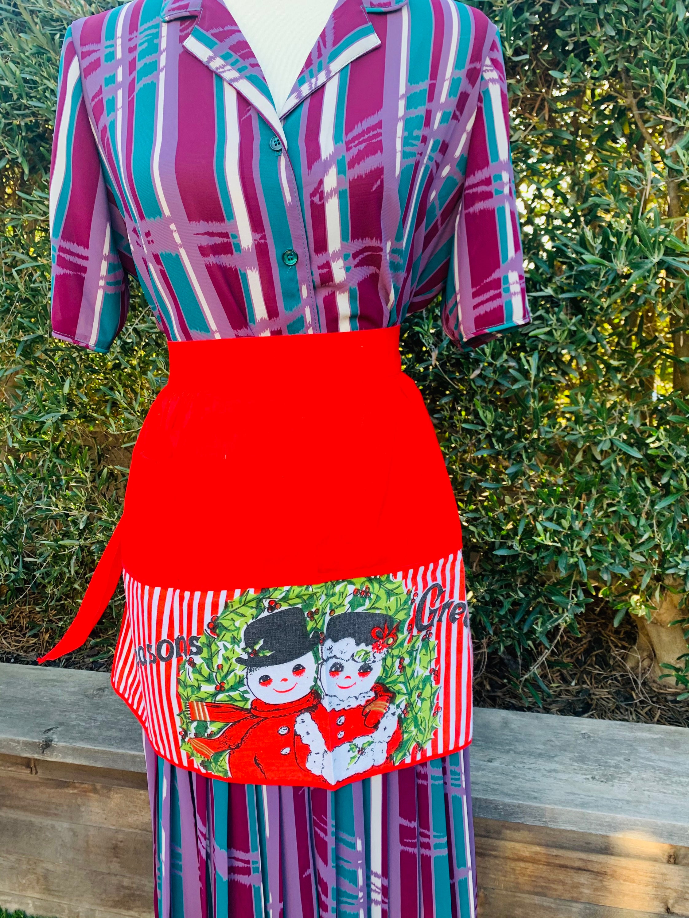 Vintage Kitchen Aprons/ Retro Half Aprons/ Handkerchief Aprons - Etsy