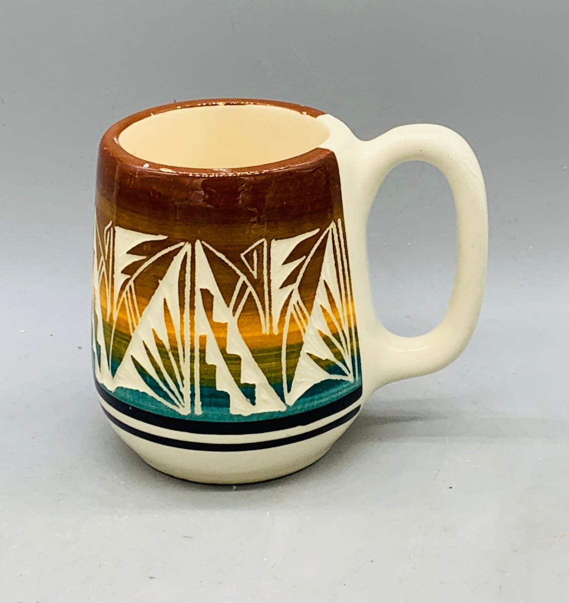 Mismatched Set of 6 Rustic Native Themed Coffee Cups - Etsy