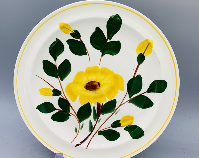 Blue Ridge Dinnerware BRP161 Yellow Floral Salad Plates by Southern ...