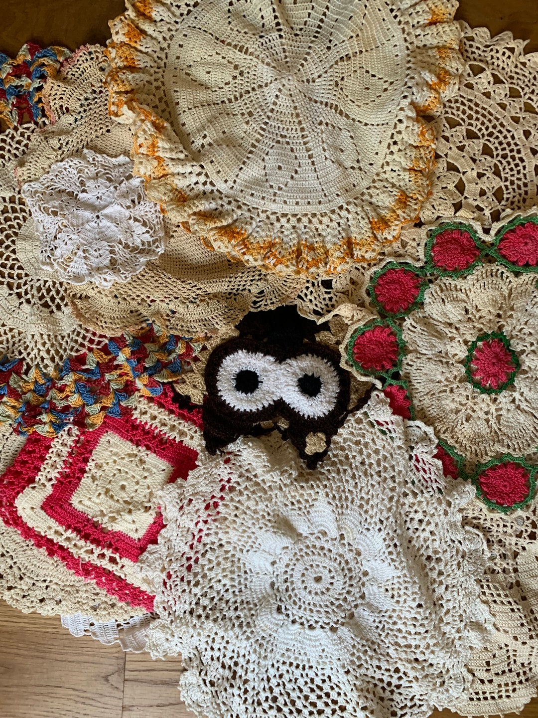 Vintage Handmade Doilies Sold Individually/ Table Linens/ Home Decor - Etsy