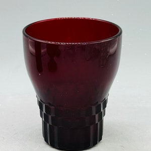 Mixed Set of 7 Vintage Red Glasses/ Beautifully Curated Solid Color ...