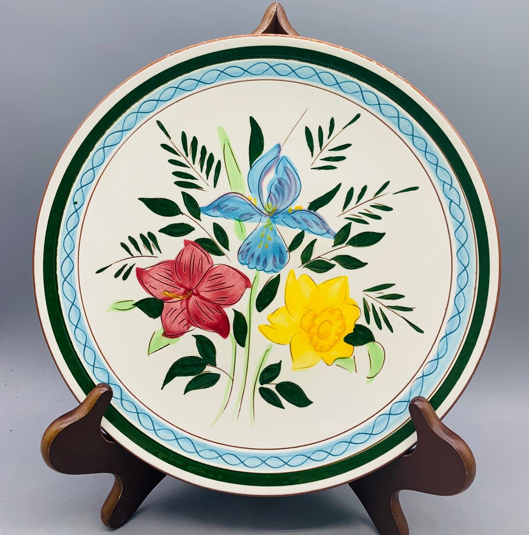Stangl Pottery’s Country Garden Dinner Plate, Cup, Creamer, Salt Shaker ...