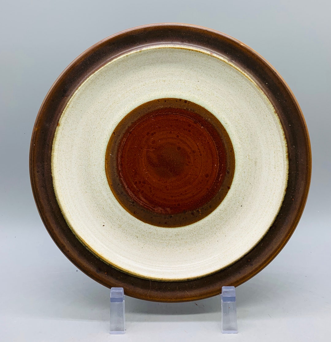 Denby-langley Potters Wheel Rust Red Dinner Plates, Salad Plates, Bread ...