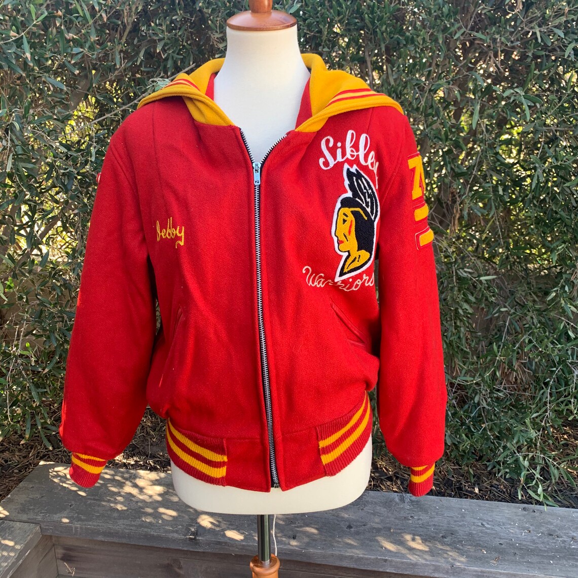 Vintage Varsity Trophy Jacket for Sibleys Swim Team - Etsy