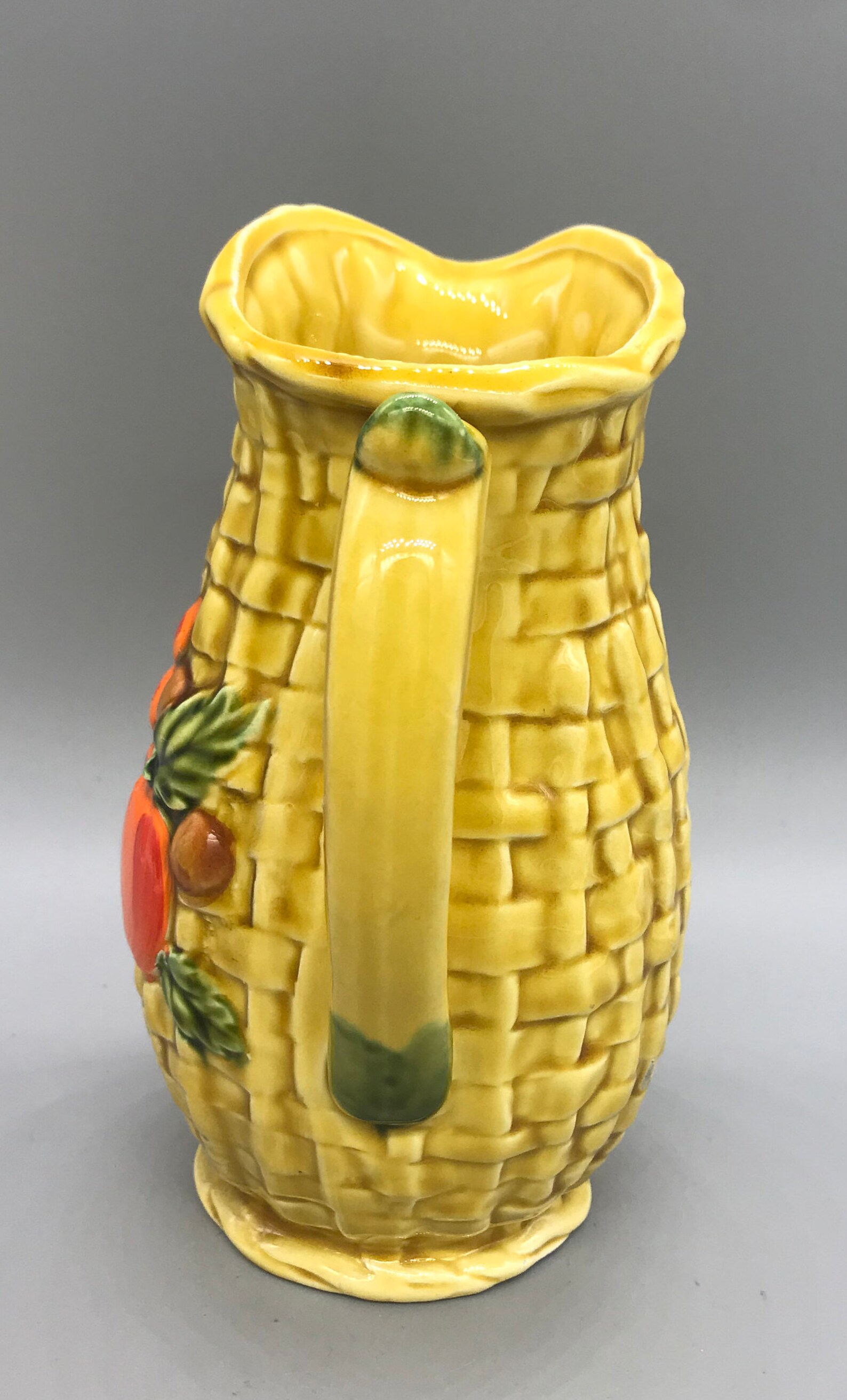 Vintage Lefton Fiesta Pitcher and Homco Fruit Pitcher Sold | Etsy