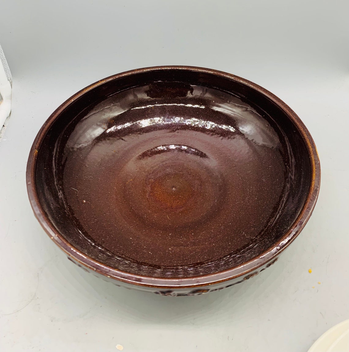 Red Wing Pottery Redware Serving Bowl With Dancing Peasants - Etsy