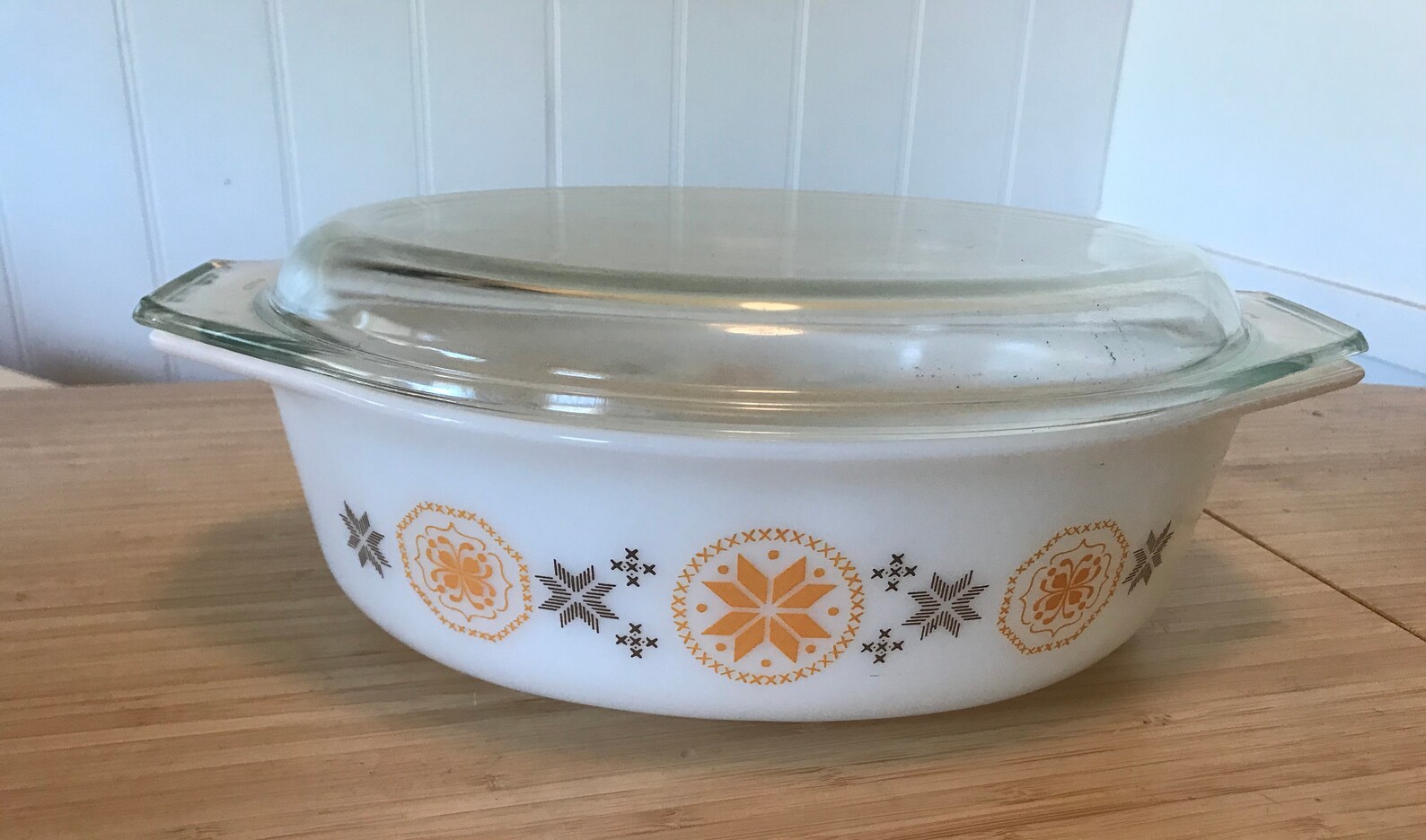 Pyrex Promotional Pattern Town & Country 1.5 Qt And 2.5 Qt. | Etsy