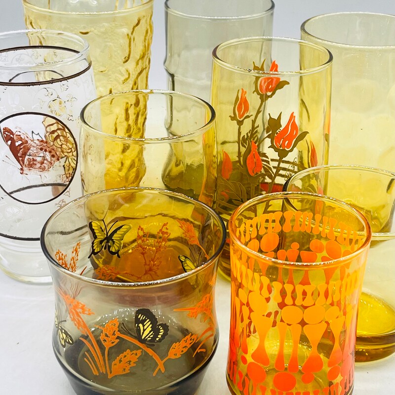 Amber Glassware - Etsy