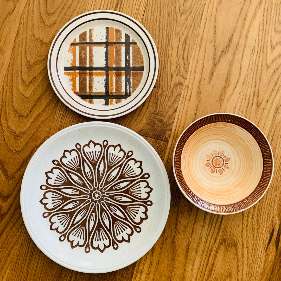 Mismatched 3 Piece Vintage Place Setting - Etsy