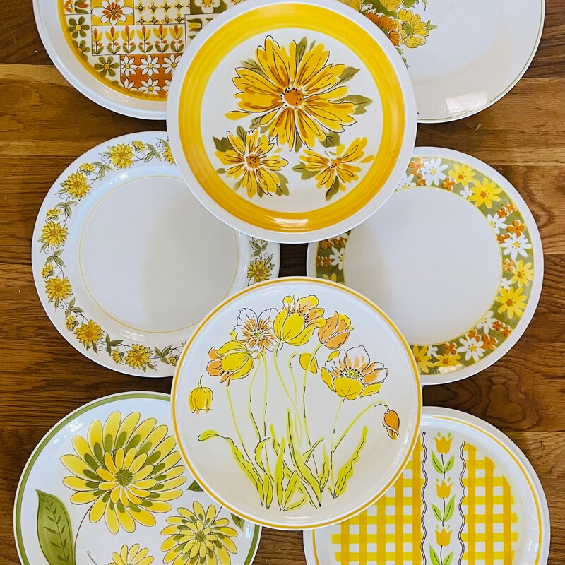 Vintage Floral Plate - Etsy