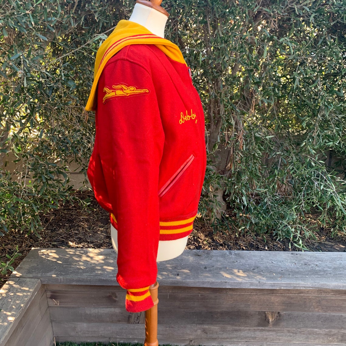 Vintage Varsity Trophy Jacket for Sibleys Swim Team | Etsy