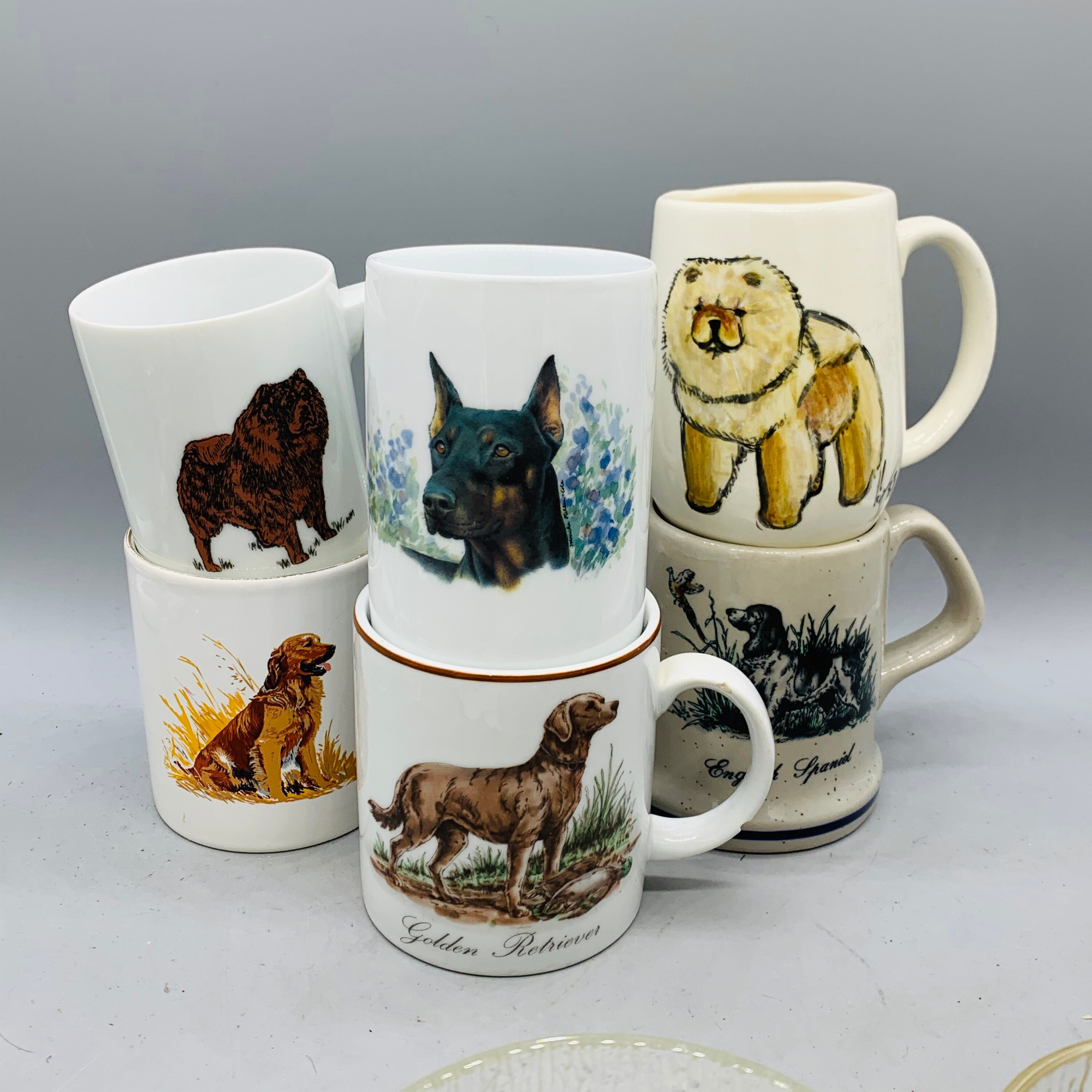 Mismatched Set of 6 Dog Themed Coffee Cups | Etsy
