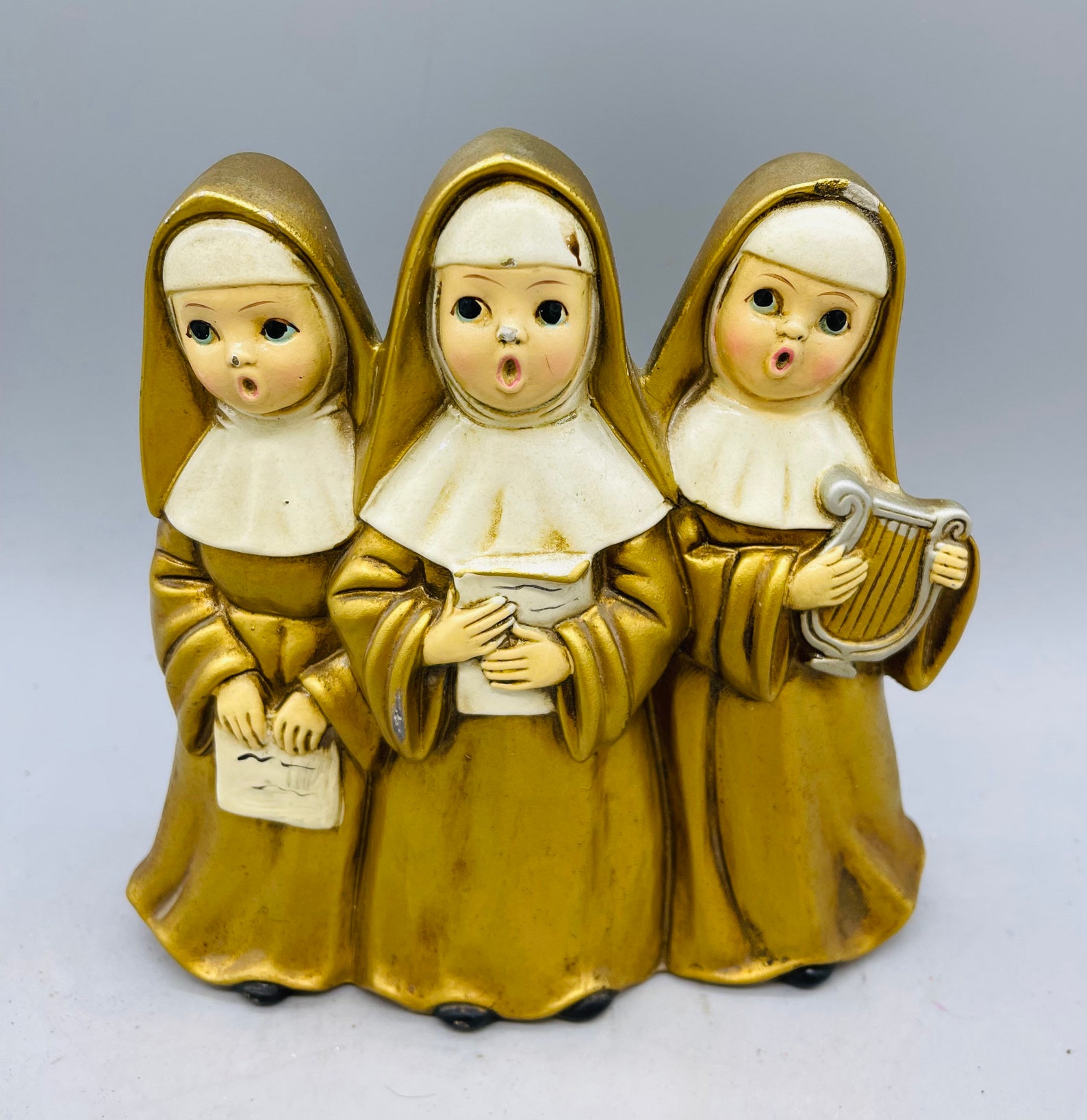 Vintage Dickson Angels and Other Christmas Angels in Gold Sold - Etsy