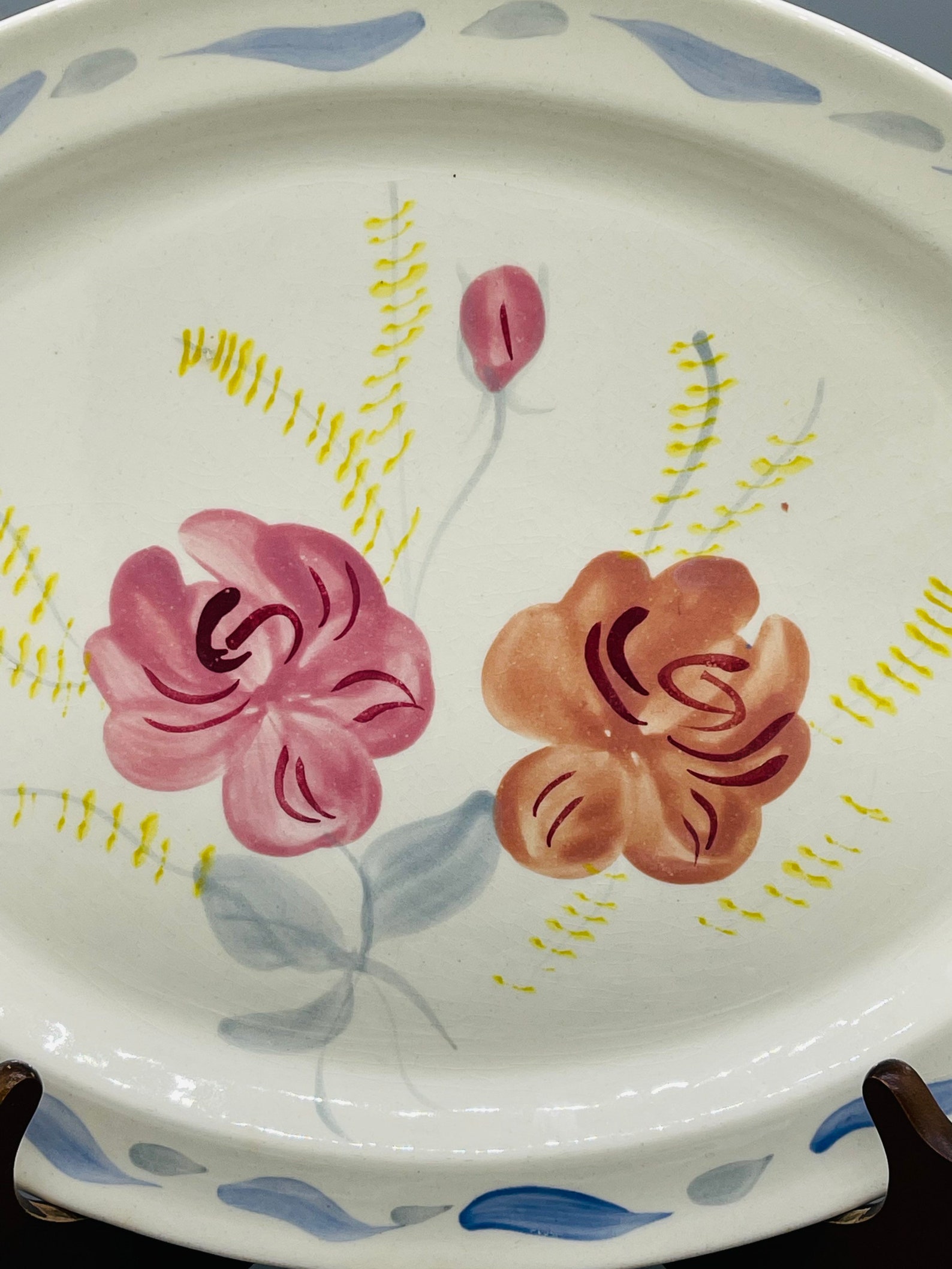 Blue Ridge Corsage Oval Platter From Southern Potteries - Etsy