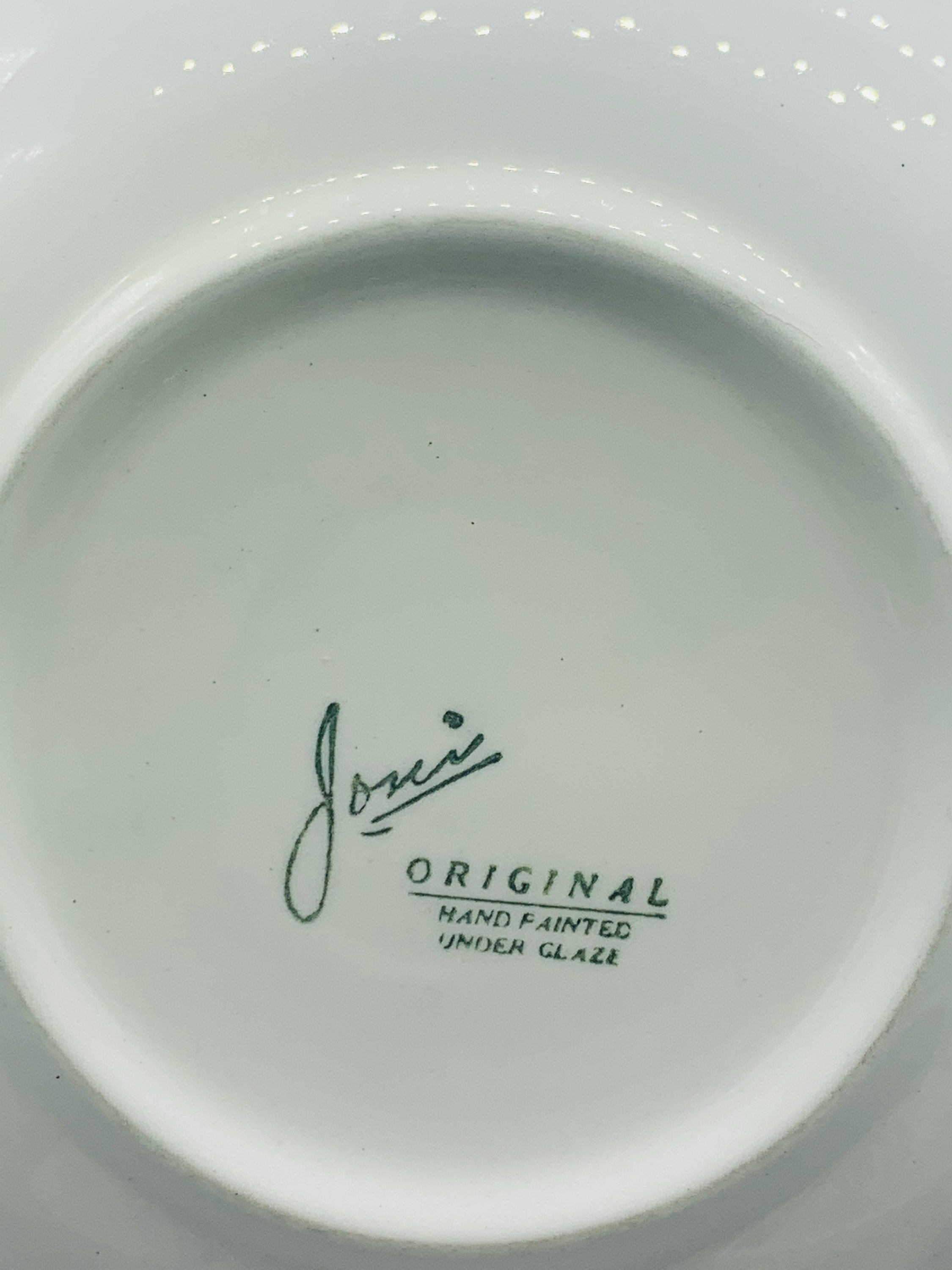 Vintage Joni China Hand Painted Ivy Serving Bowl - Etsy