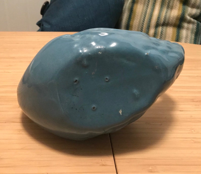 Mid Century Swan Planter in Blue Matte Glaze/ Vintage Flower | Etsy