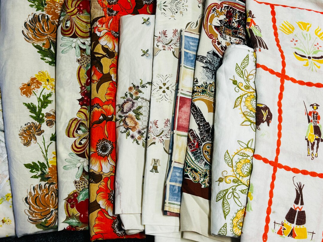 Vintage Tablecloths Sold Individually - Etsy