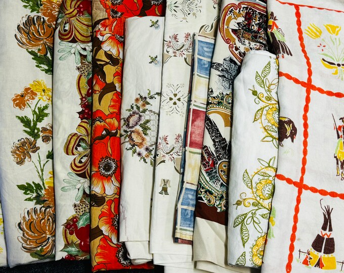 Vintage Tablecloths Sold Individually - Etsy