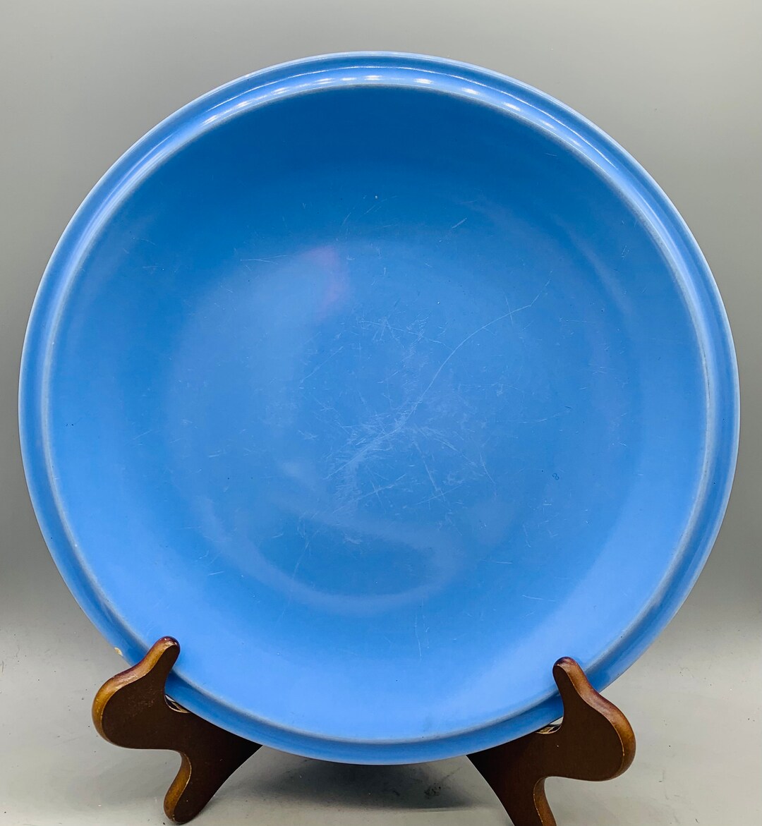 Metlox Vernon Ware Ultra California Aster Blue and Pink Chop Plate ...