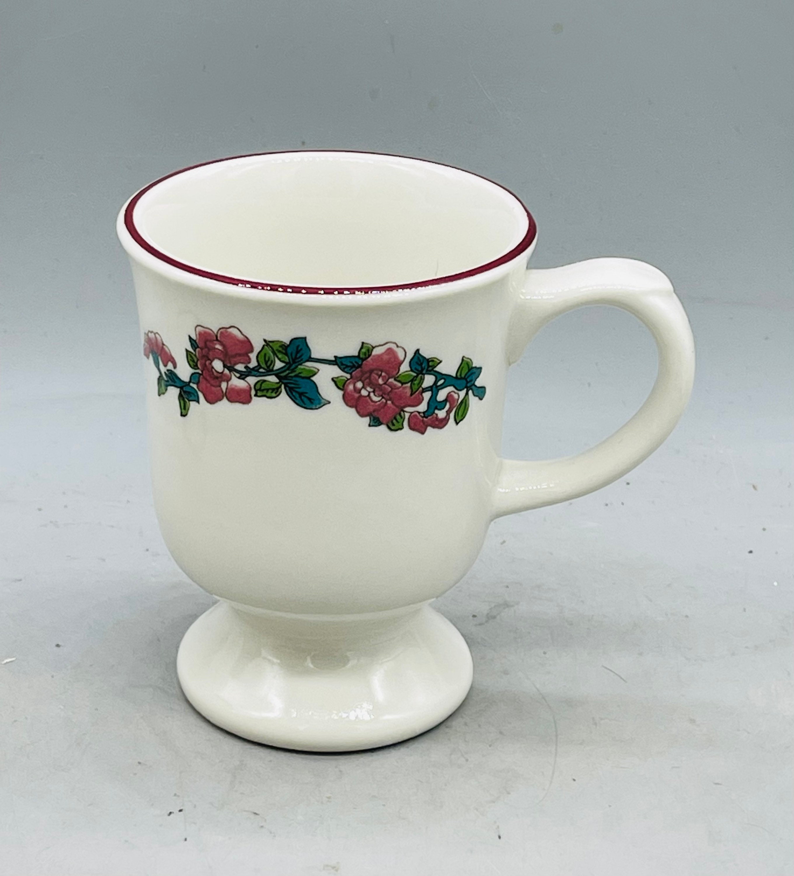 Mismatched Set of 5 Vintage Floral Restaurant Ware Cups - Etsy