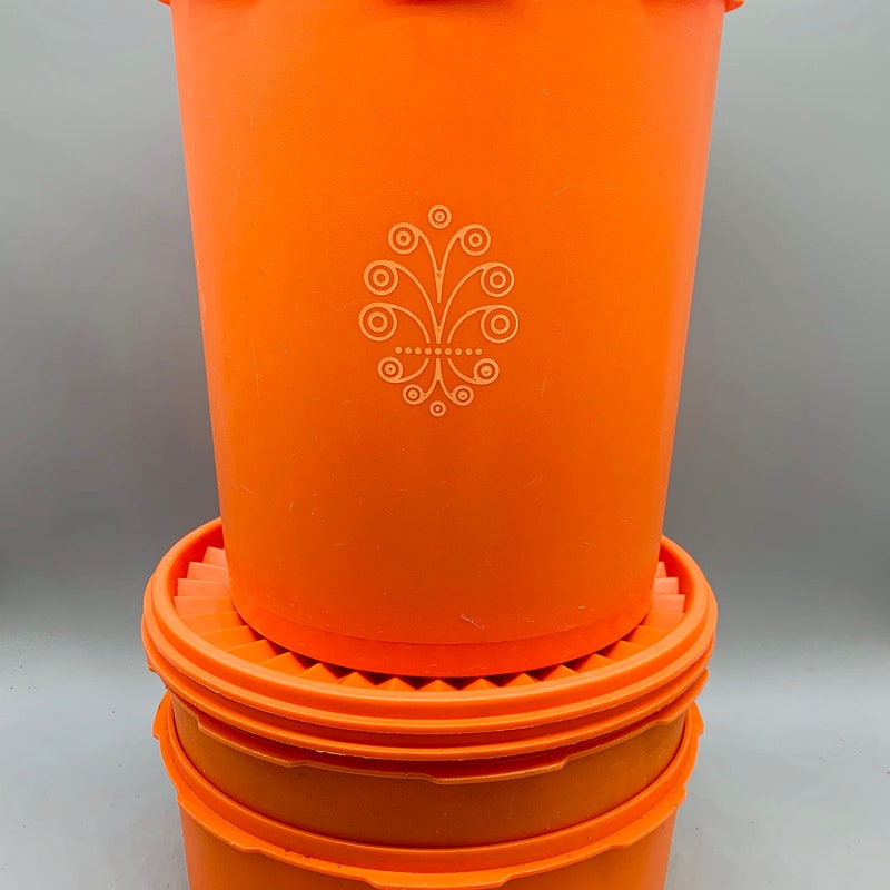 Orange Canister Set - Etsy