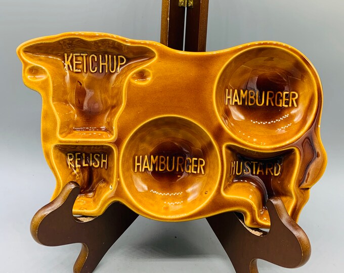 Vintage Japanese Ceramic Cow Condiment Dish - Etsy