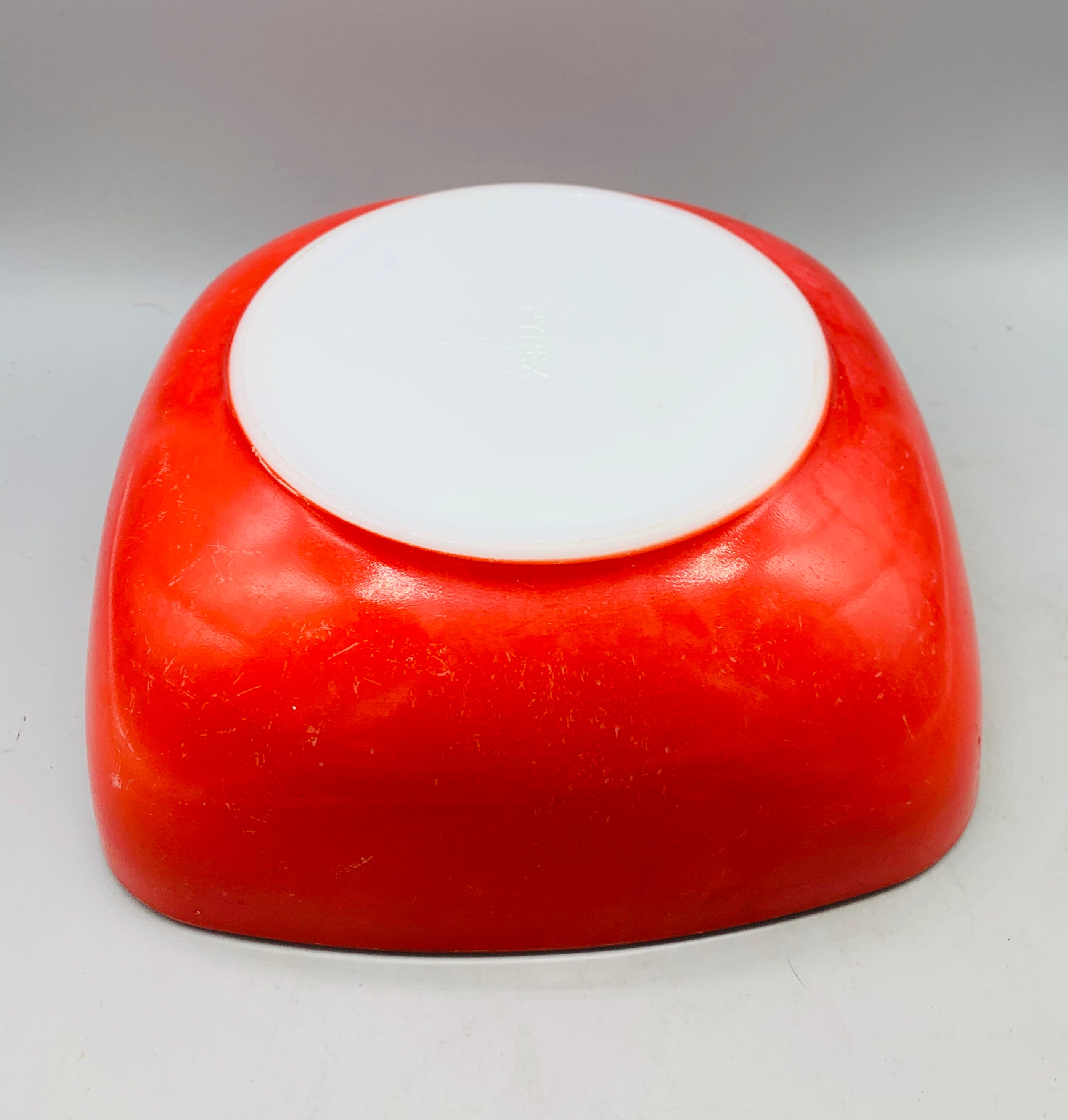 Pyrex Red Hostess Ware Red Square Pyrex Bowl | Etsy