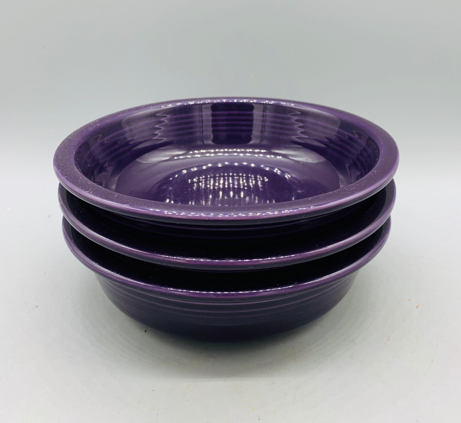 Homer Laughlins Fiesta Plum Soup Bowls Cups Saucers and | Etsy