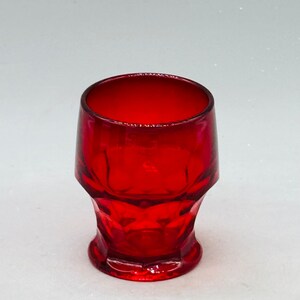 Mixed Set of 7 Vintage Red Glasses/ Beautifully Curated Solid Color ...