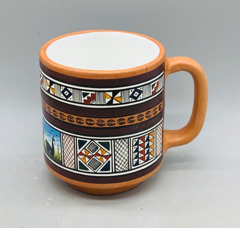 Mismatched Set of 6 Rustic Native Themed Coffee Cups - Etsy