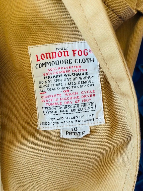 London Fog Main coat Double Breasted Trench Coat - Gem