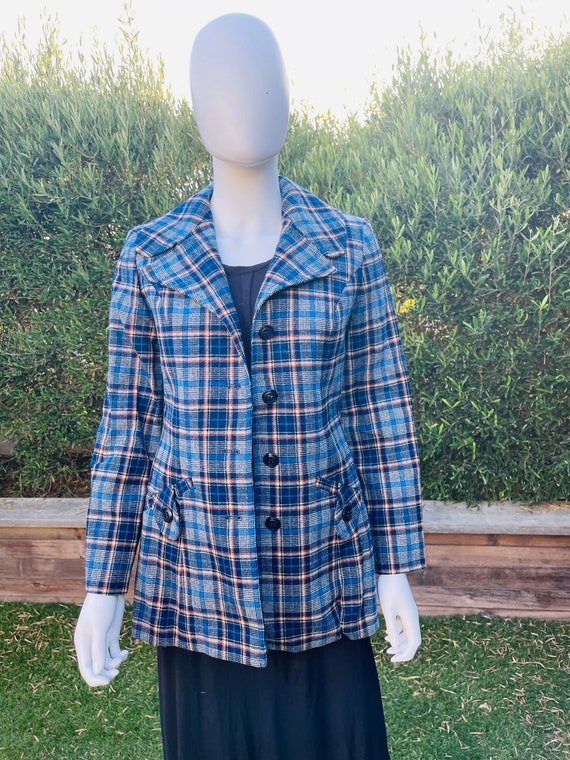 50s pendleton plaid wool - Gem