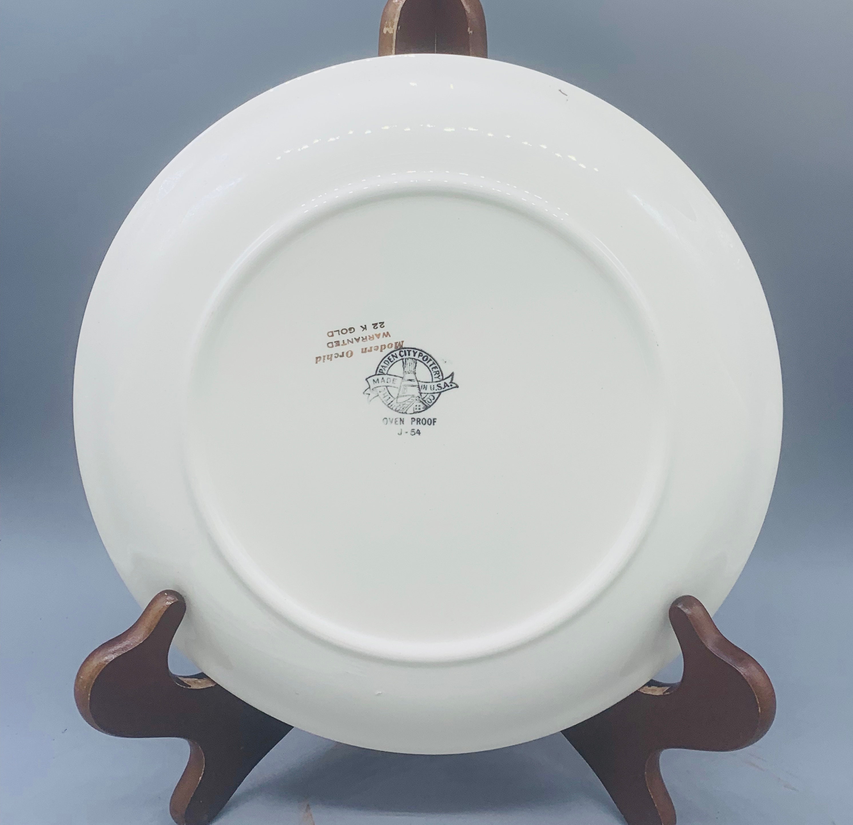 Paden City Pottery Modern Orchid Large 10 Dinner Plates 9 - Etsy