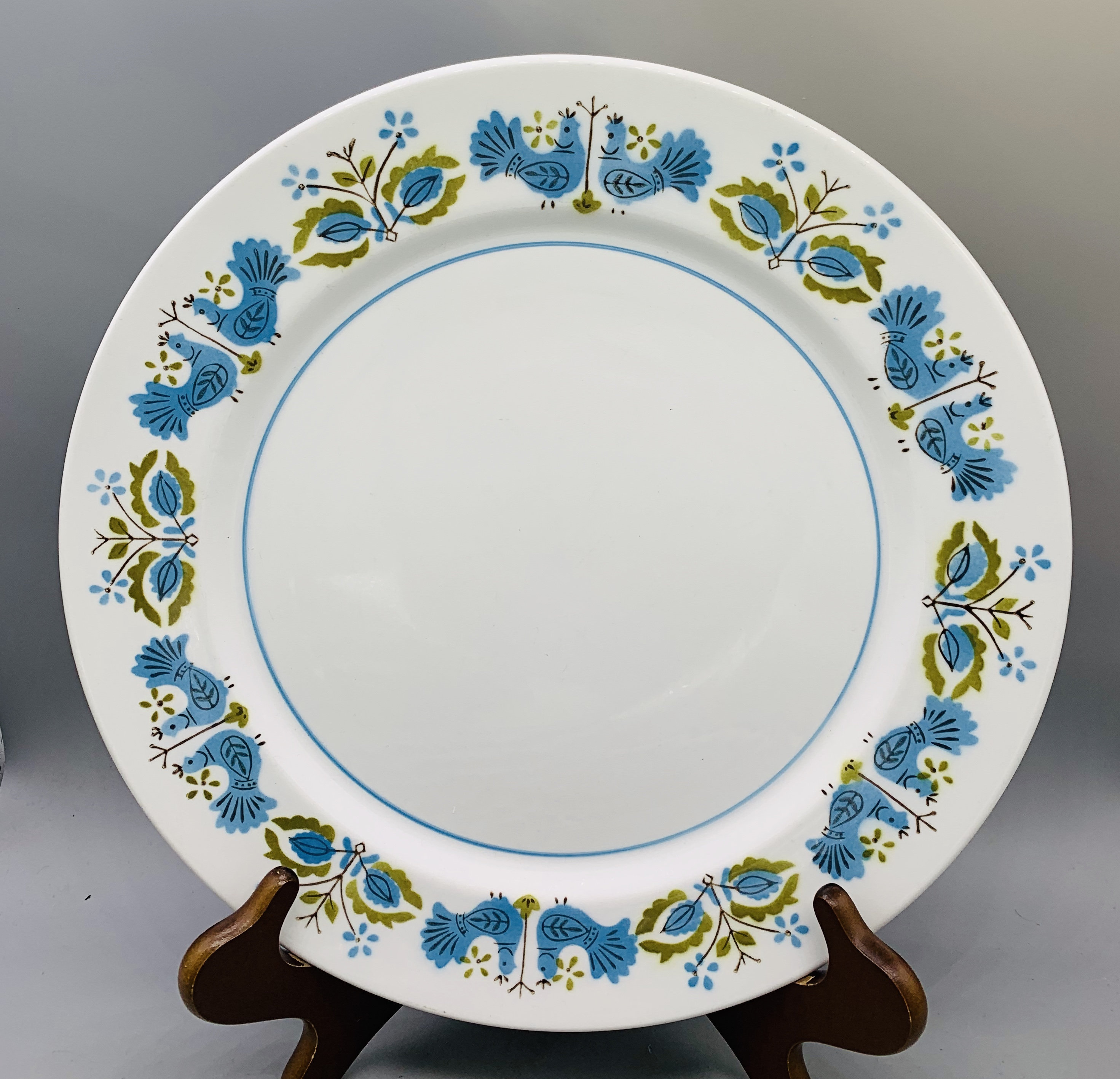 Mismatched Set of 4 Vintage Extra Large Dinner Plates or Chop | Etsy