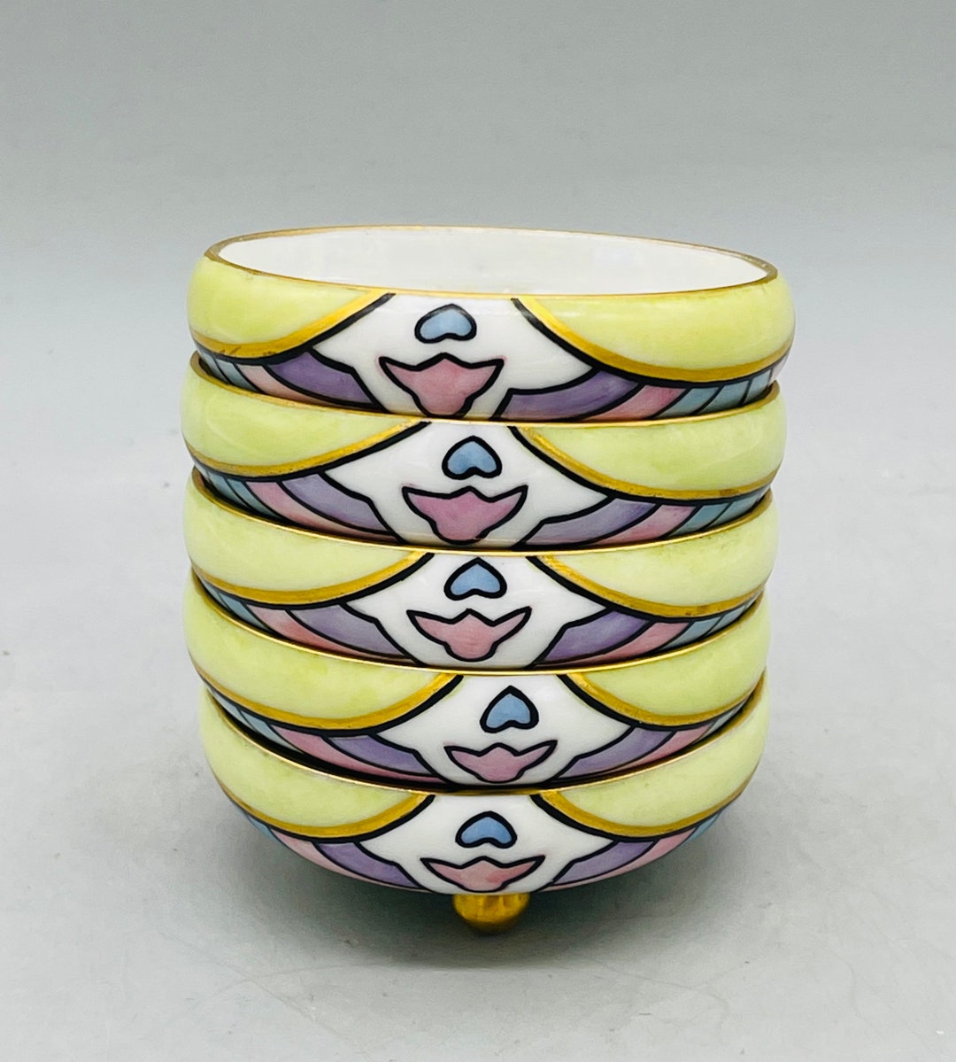 Set of 5 Royal Austrian Art Deco Salt Cellars - Etsy