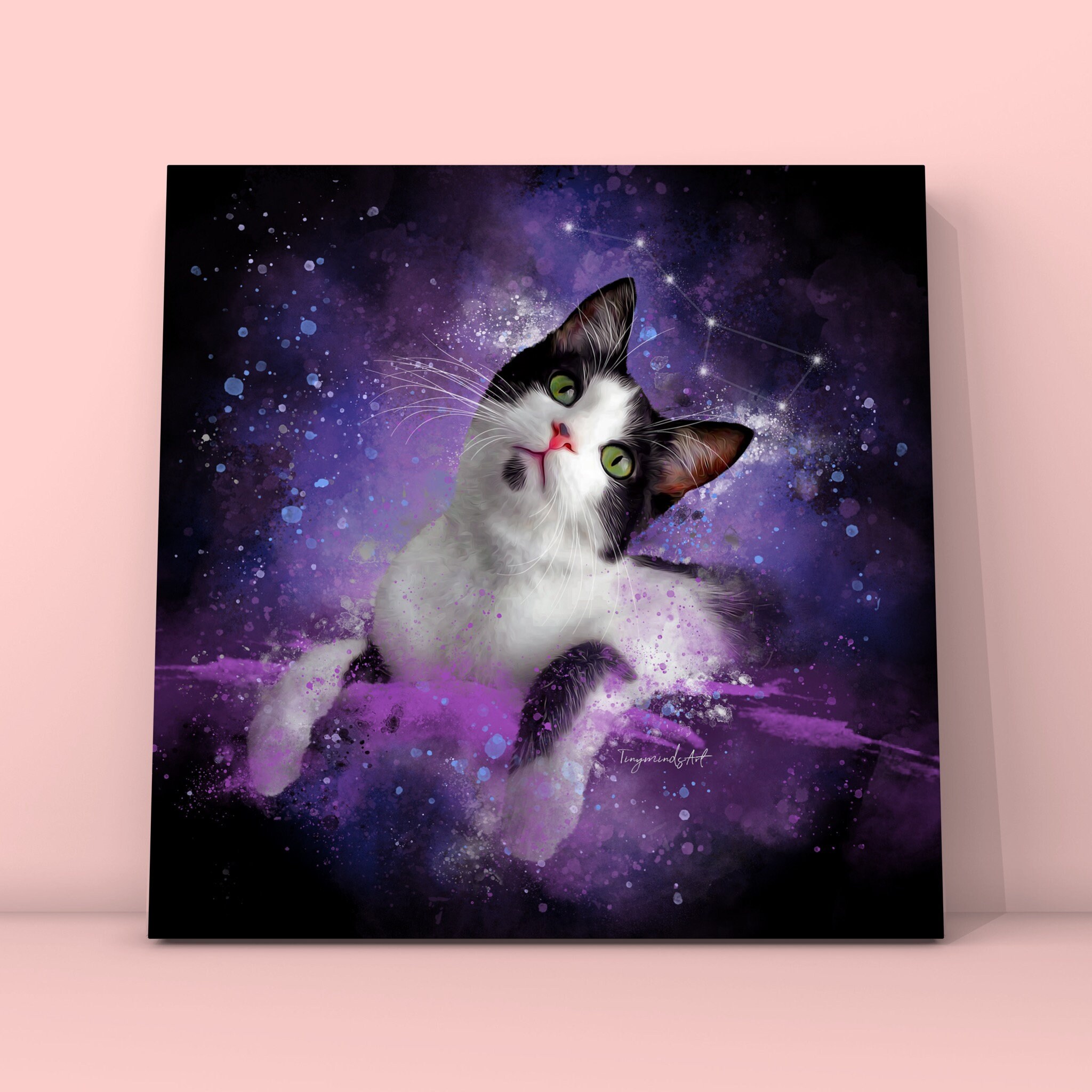 Galaxy Style Custom Digital Pet Profile Picture Fully Customizable ...