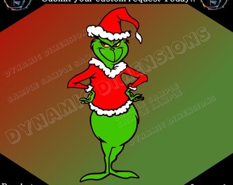 Grinch silhouette | Etsy