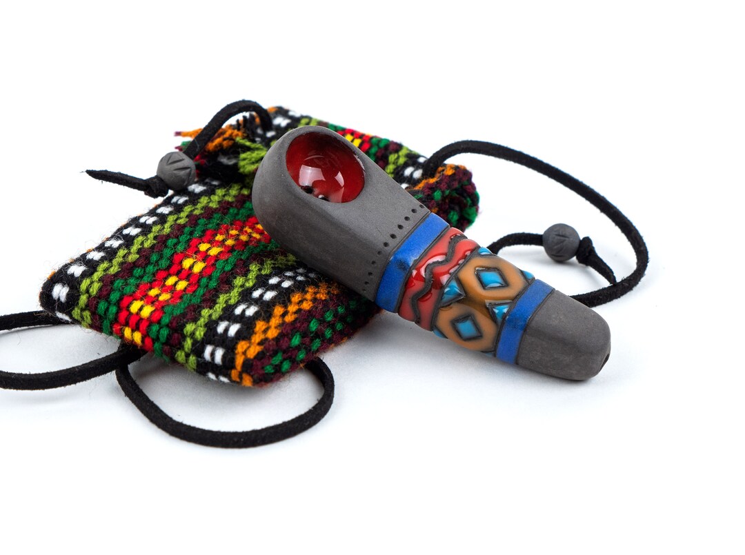 Cute Smoking Pipe With Cover 2.8" Unique Birthday Gift With Pattern One ...