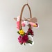 Hanging Mobile - Automeris Pamina Pink Saturn Moth and Wildflowers ...