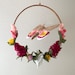 Hanging Mobile - Automeris Pamina Pink Saturn Moth and Wildflowers ...