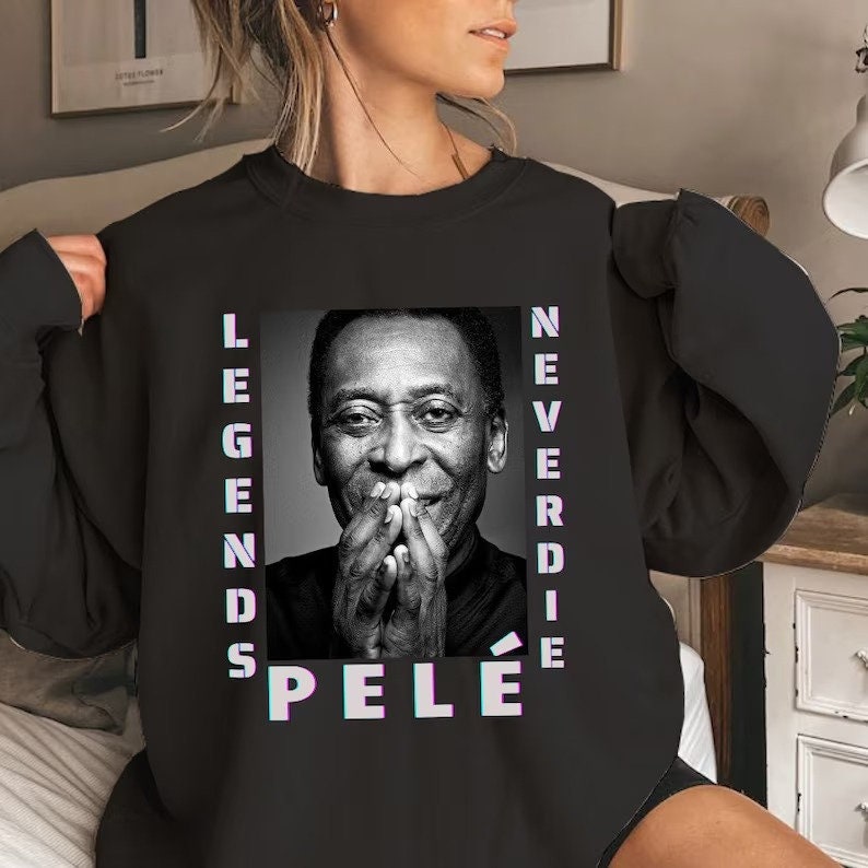 Rip Legend Soccer Vintage Shirt, Pele Brazil Legend Shirt, Legend Pele ...