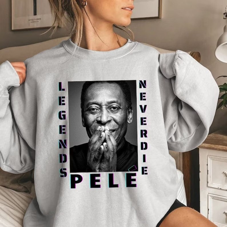 Rip Legend Soccer Vintage Shirt, Pele Brazil Legend Shirt, Legend Pele ...