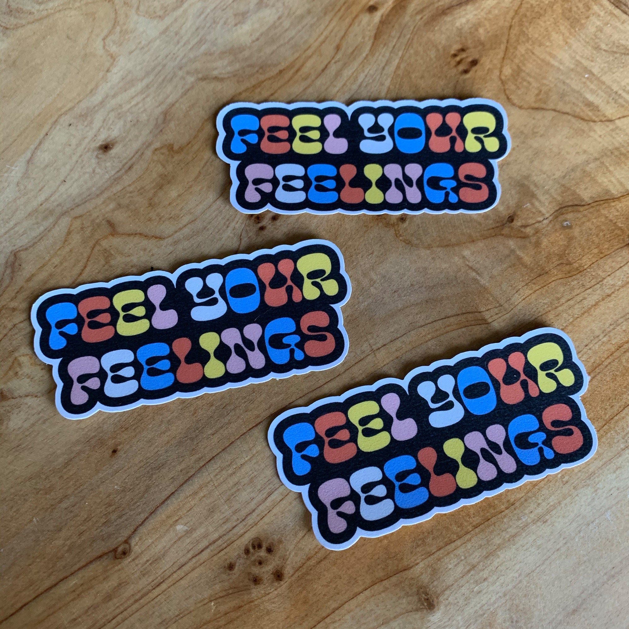 FEEL YOUR FEELINGS Sticker self love laptop decal cute | Etsy