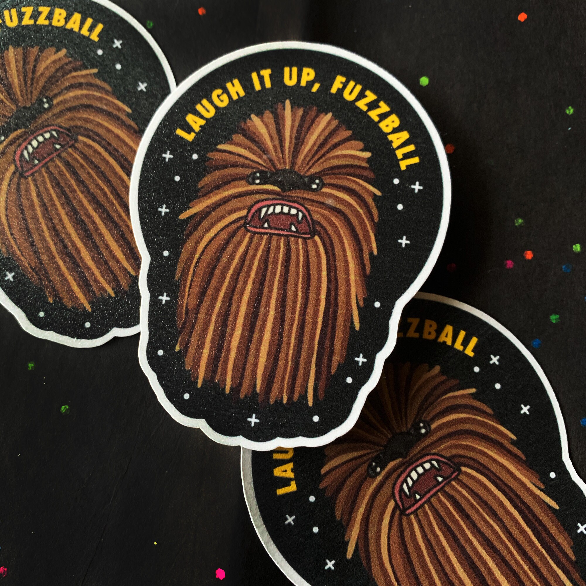 Laugh It Up Fuzzball Vinyl Sticker Star Wars laptop decal | Etsy