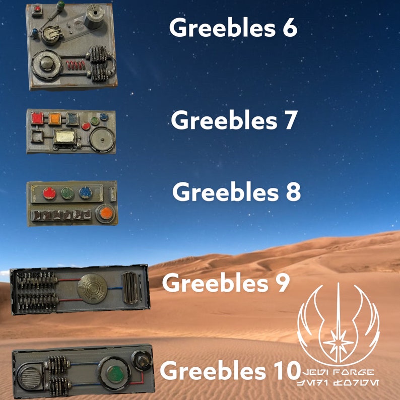 Star Wars Inspired Weathered Greebles: Magnetic Costume Prop - Etsy