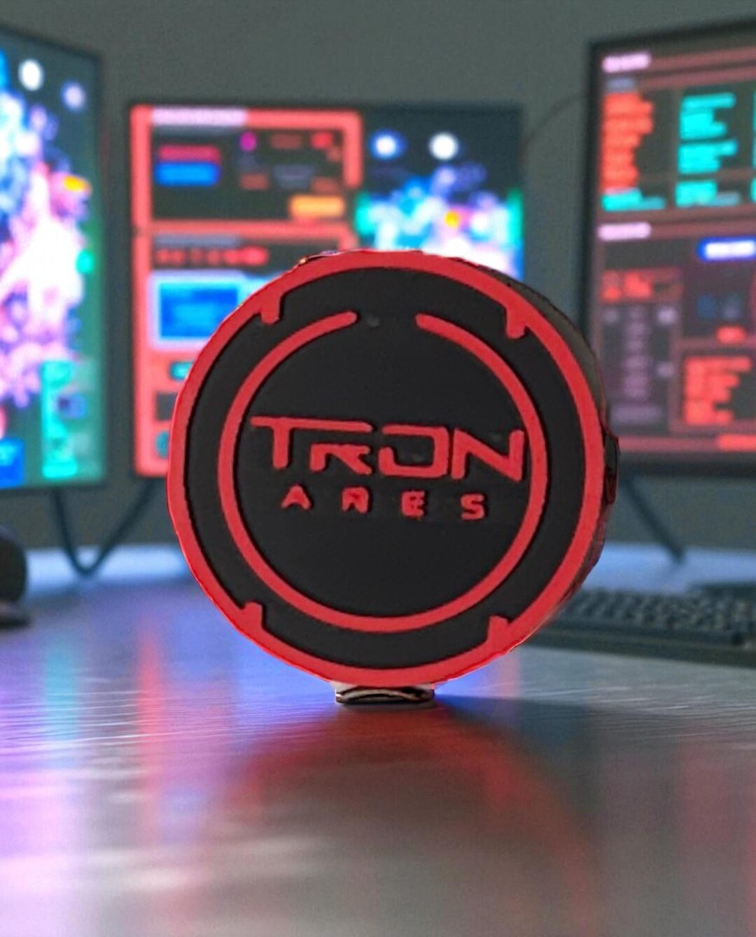 Tron Ares Magnetic Pin: 3D Printed Sci-fi Badge - Etsy UK