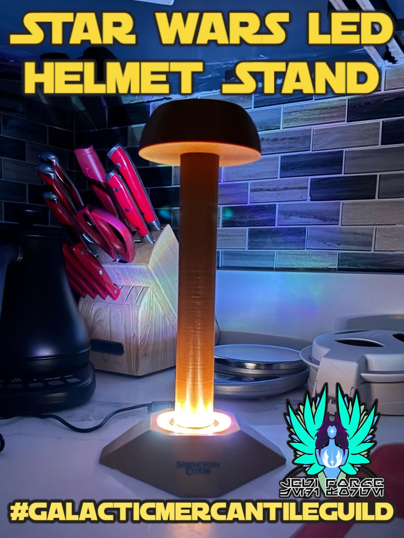 Minimalist Star Wars LED Helmet Stand – Modular & Smart-enabled LED ...