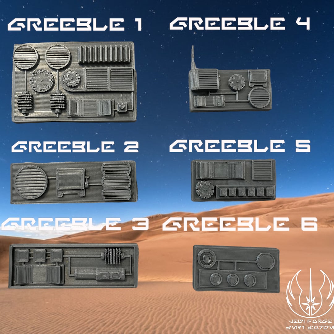 Jedi Forge: Inspired Star Wars Greebles Wave 2 luke Skywalker, Cal ...