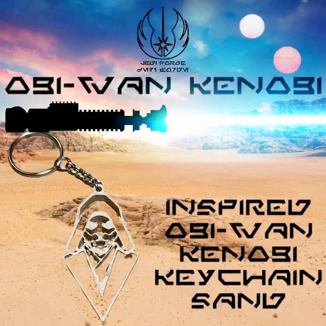 Jedi Forge: Inspired Obi-wan Kenobi Keychain obi-wan Kenobi - Etsy